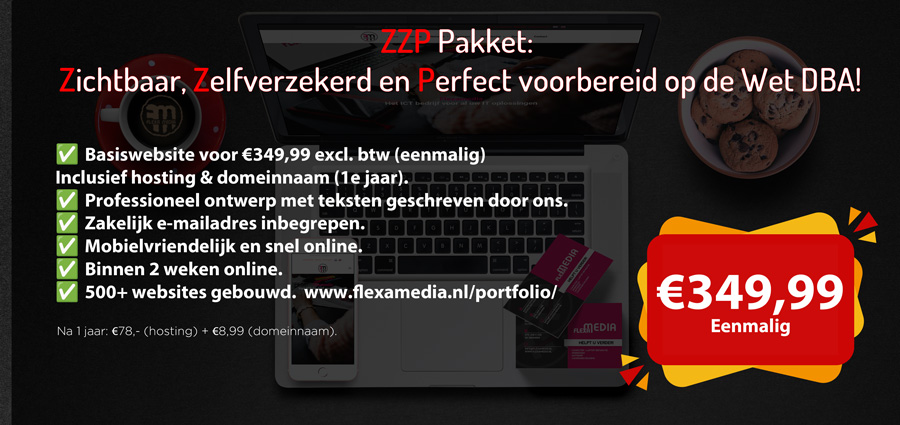 Register directly for a good ZZP website